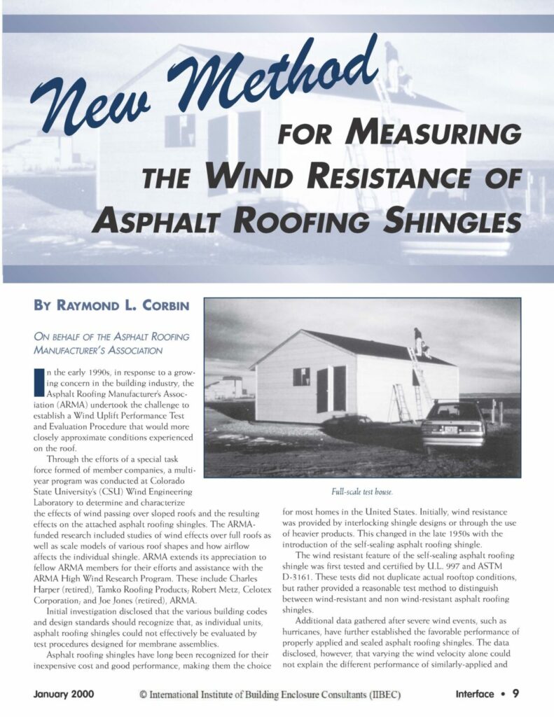 2000 01 Corbin Cover Page | IIBEC