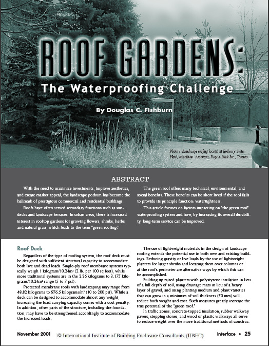 2001 11 Fishburn Cover Page | IIBEC