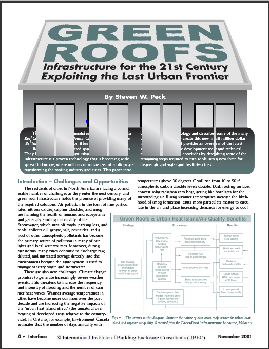 2001 11 Peck Cover Page | IIBEC