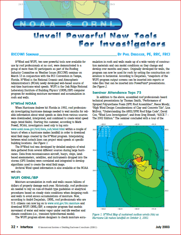 2003 07 NOAA & ORNL | IIBEC