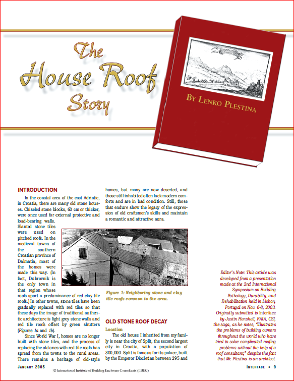 2005 01 House Roof | IIBEC