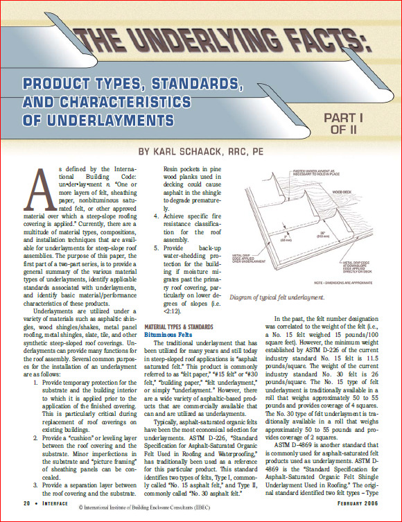 2006 02 Underlying Facts | IIBEC