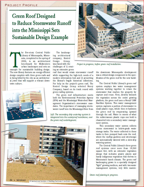 2007 01 Green Roof | IIBEC