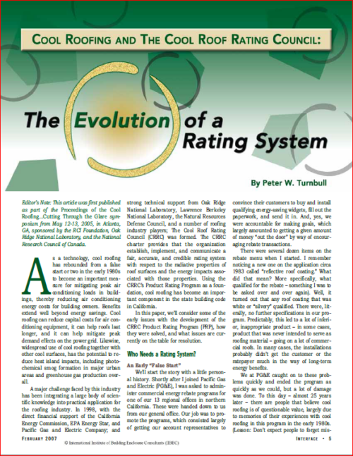 2007 02 Evolution | IIBEC