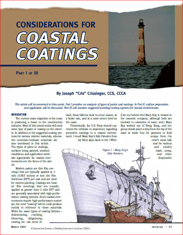 2007 03 Coastal Coatings | IIBEC
