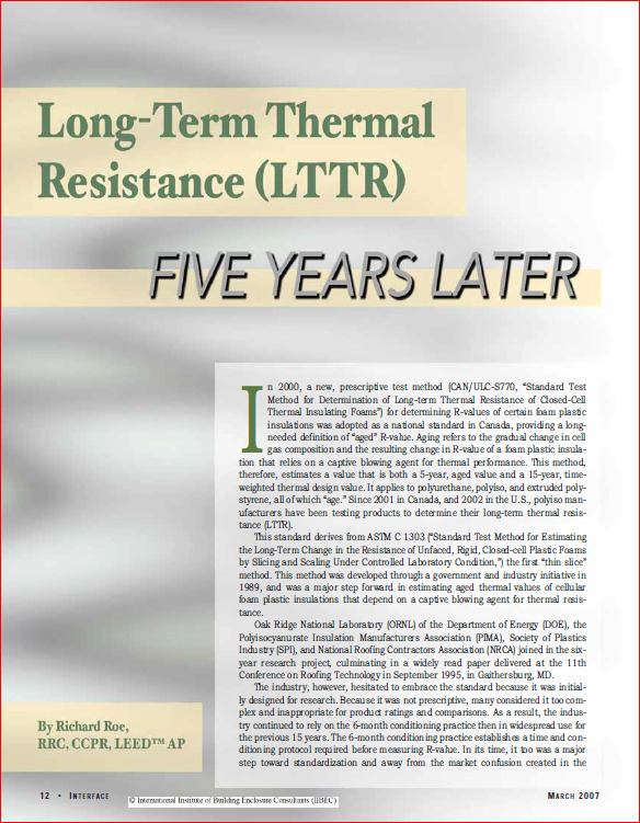 2007 03 Long Term Thermal | IIBEC