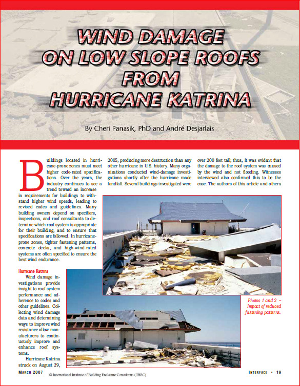 2007 03 Wind Damage | IIBEC