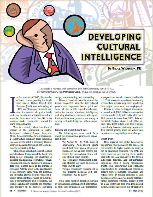 2007 10 Developing | IIBEC