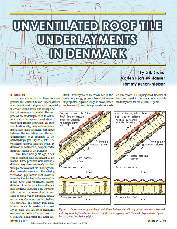 2007 10 Unventilated | IIBEC
