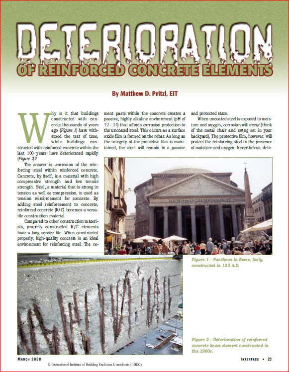 2008 03 Deterioration | IIBEC