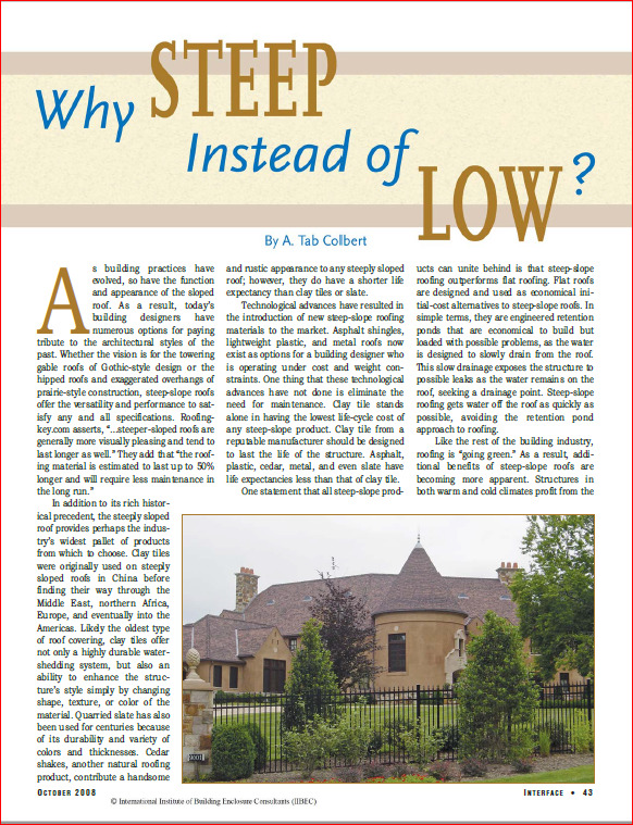 2008 10 Steep Low | IIBEC