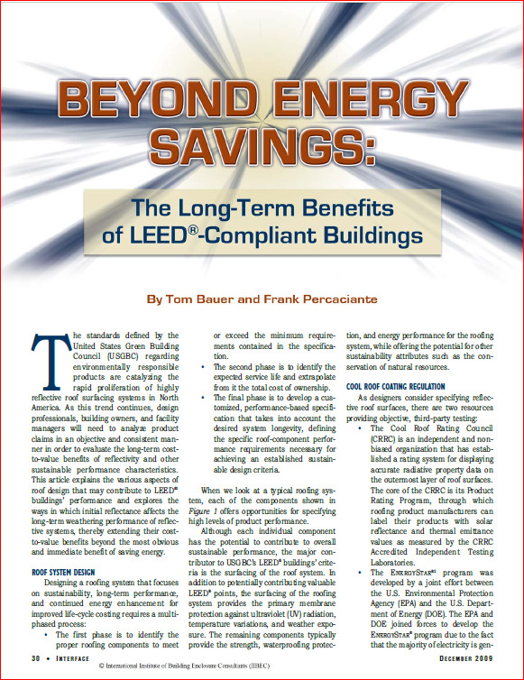 2009 12 Beyond Energy Savings | IIBEC