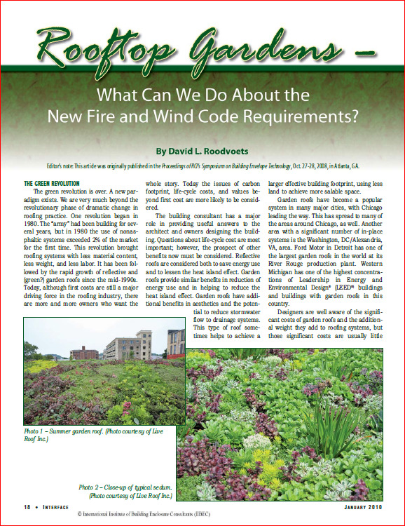 2010 01 Rooftop Gardens | IIBEC