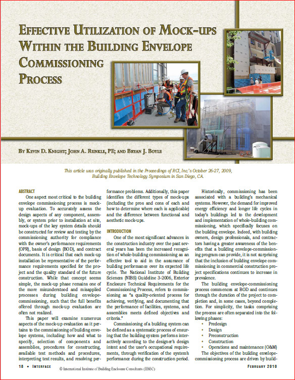 2010 02 Mock Ups | IIBEC