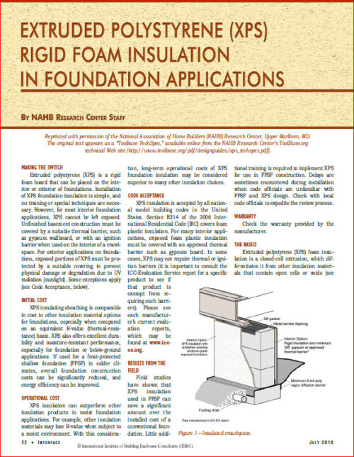 2010 07 Extruded | IIBEC