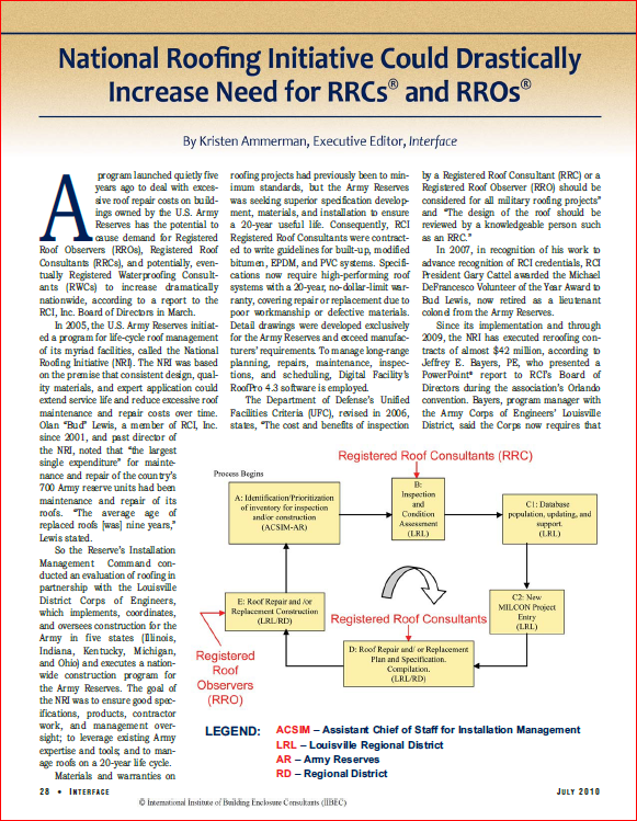 2010 07 Roofing Initative | IIBEC