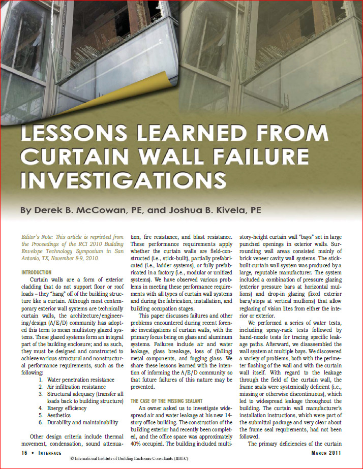 2011.03 Lessons Learned | IIBEC