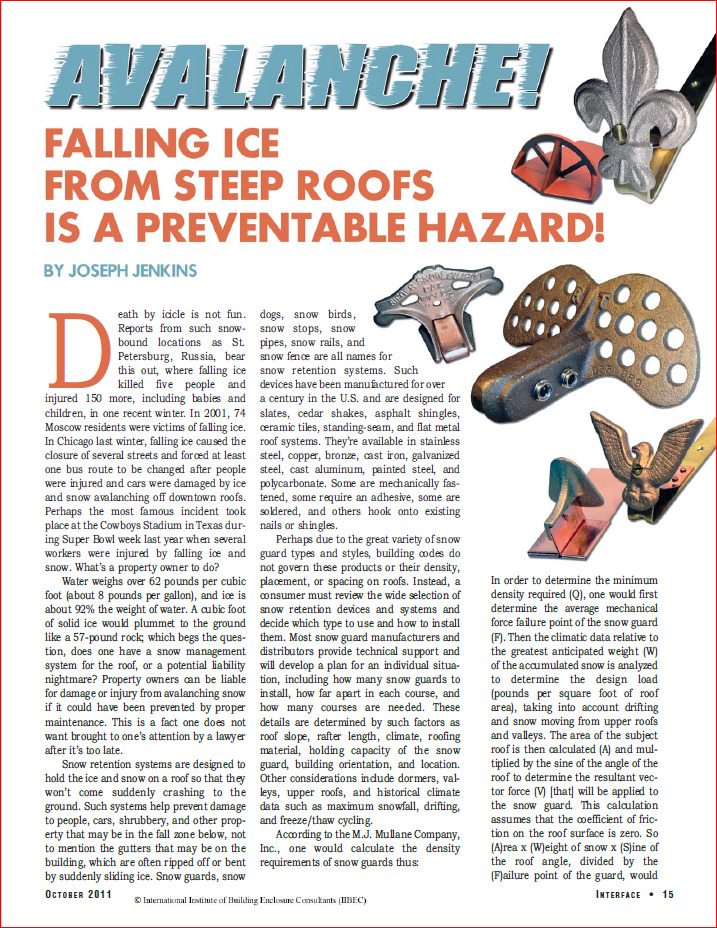 2011.10 Avalanche | IIBEC