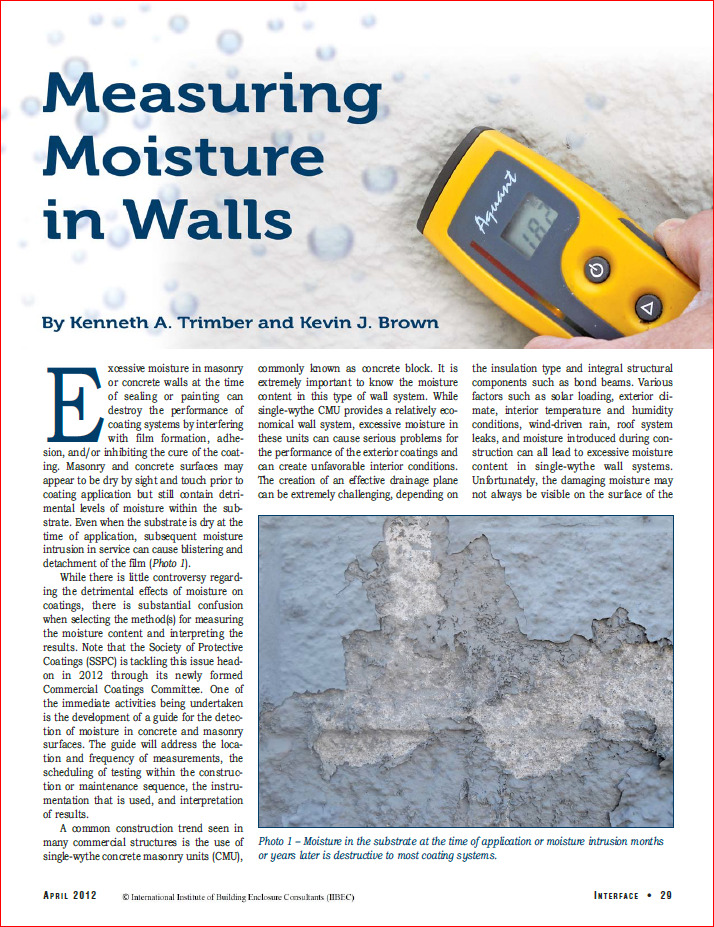 2012.04 Moisture | IIBEC
