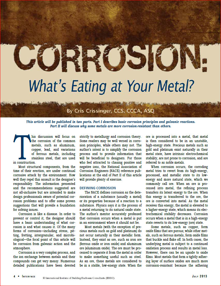 2013 07 Corrosion | IIBEC