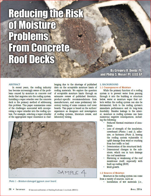 2014 04 Concrete Roof Decks | IIBEC