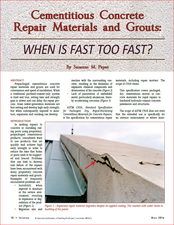 2014 04 When Is Fast Too Fast | IIBEC