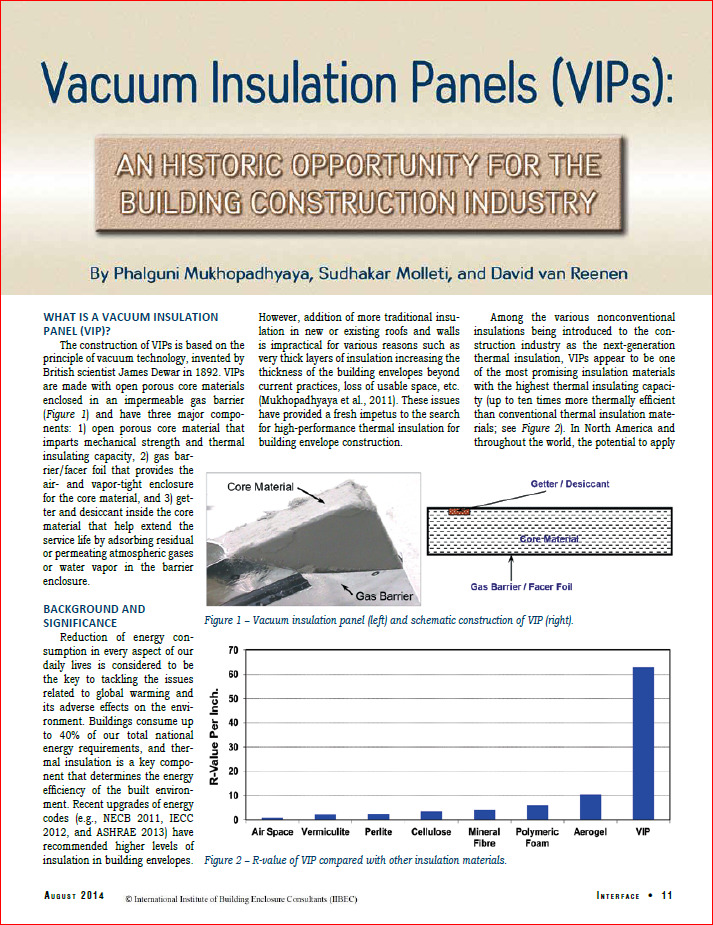 2014 08 Vacuum Insulation | IIBEC
