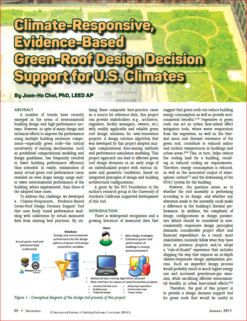 2017 01 Climate Responsive | IIBEC