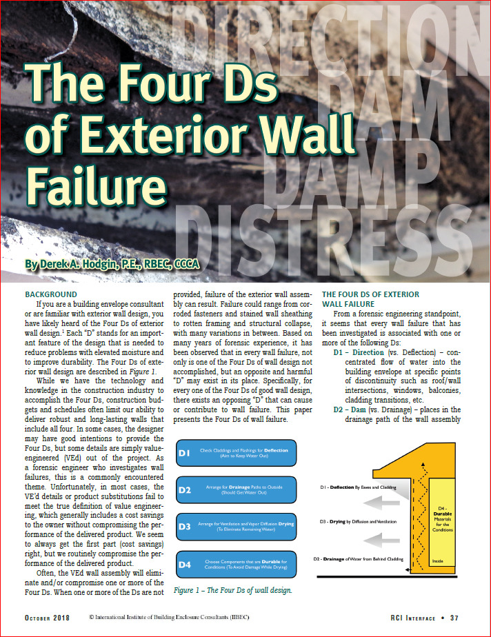 2018 10 The 4 D’s | IIBEC