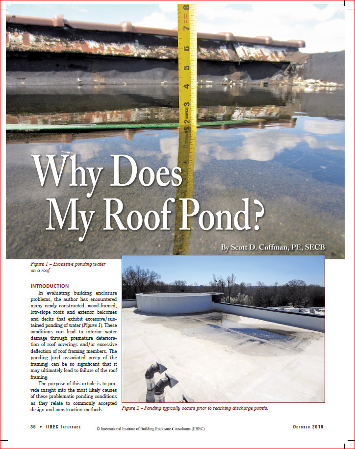 2019 10 Why Does My Roof Pond | IIBEC