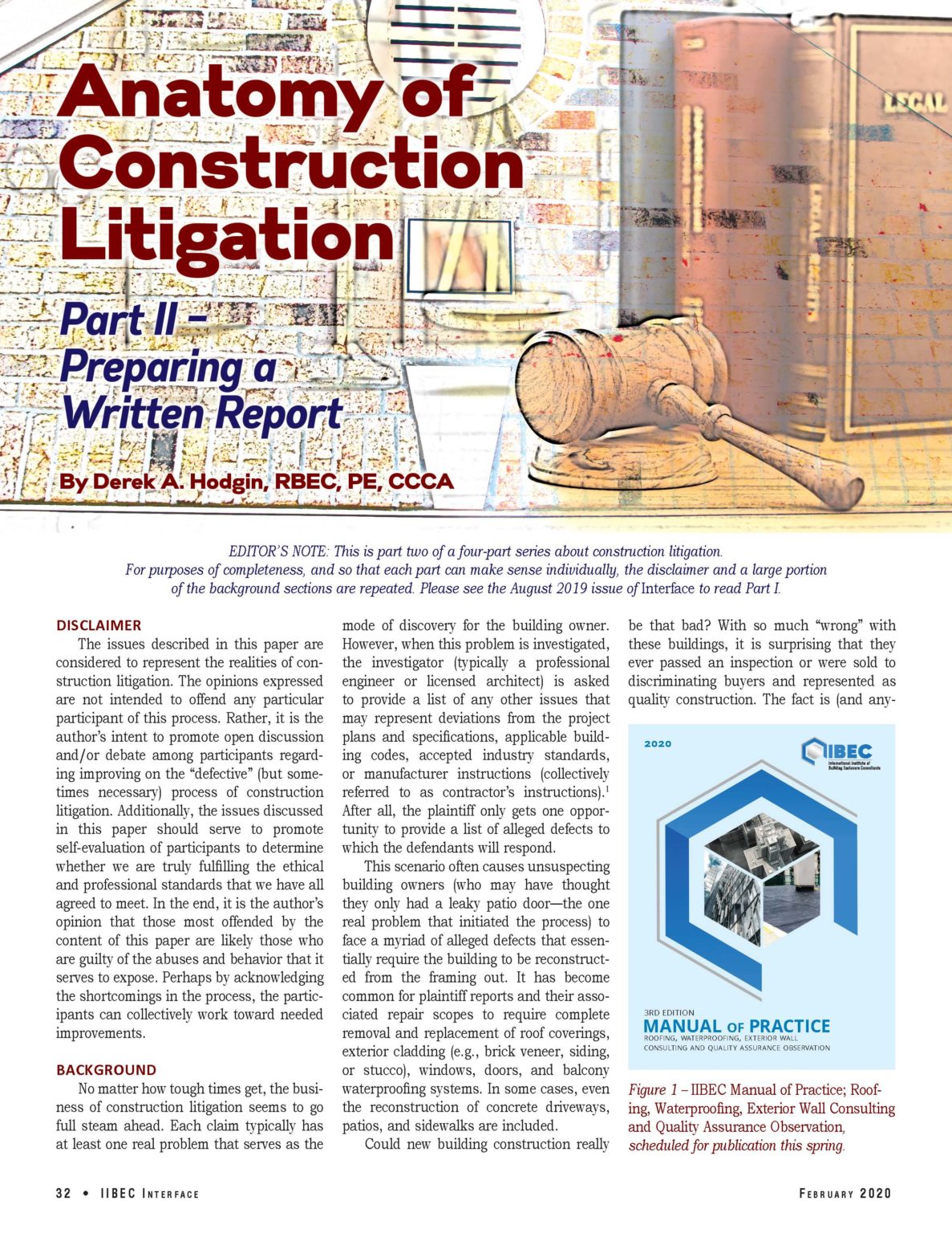 2020 02 Hodgin Cover | IIBEC