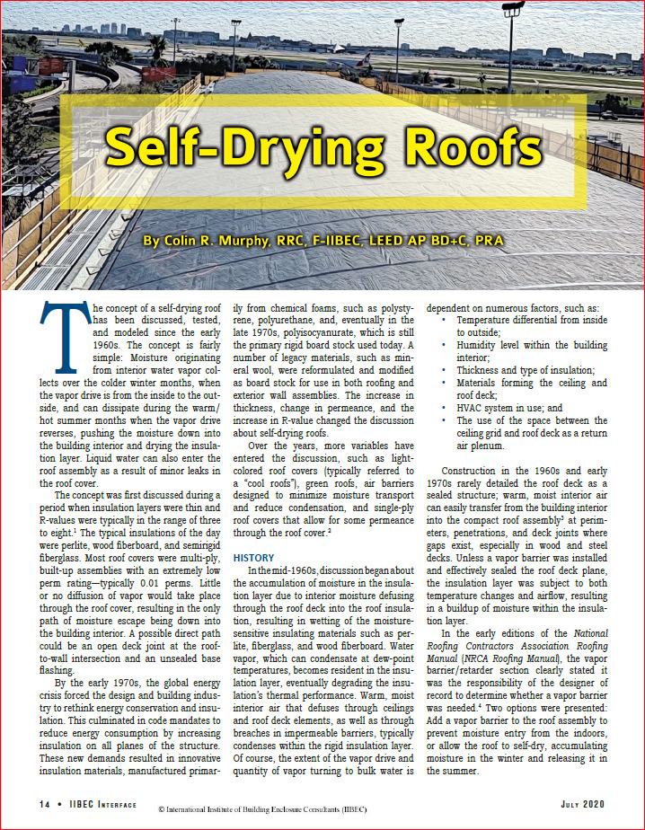 2020 07 Self Drying Roofs | IIBEC