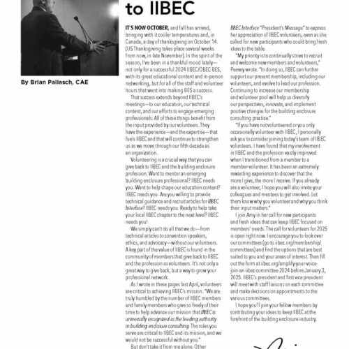 From the CEO | IIBEC