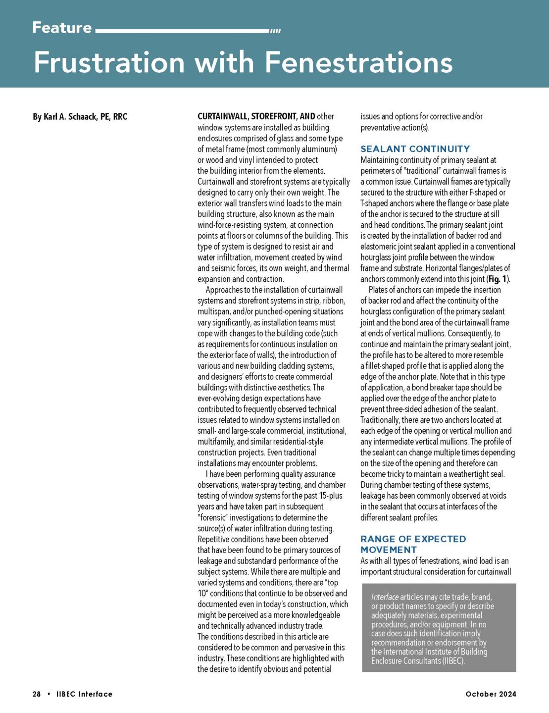 Schaack First Page FINAL | IIBEC