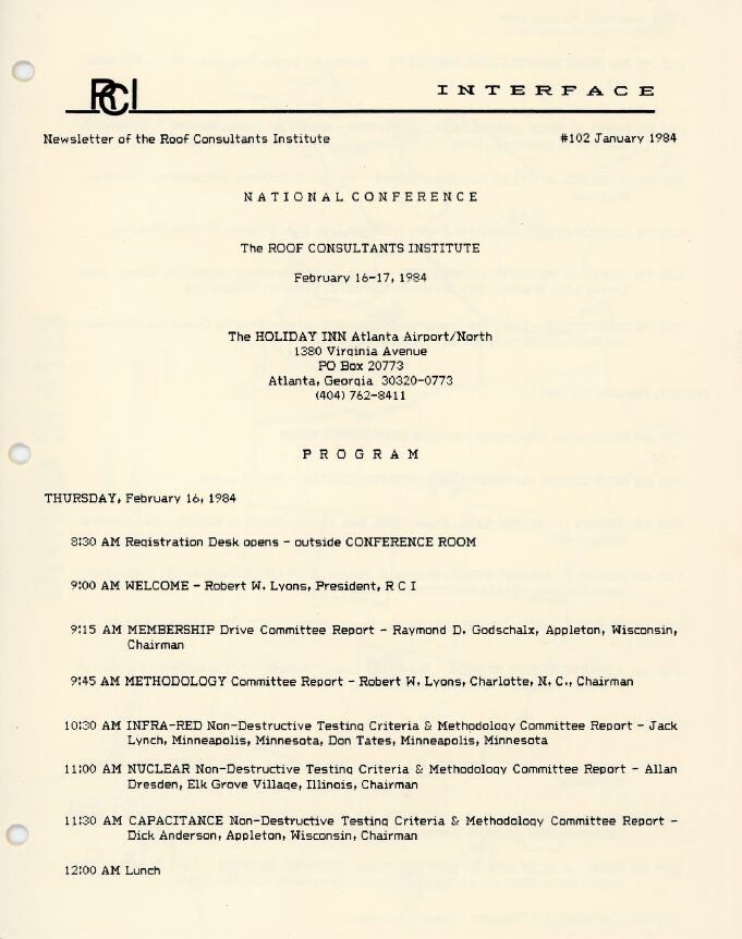 January 1984 IIBEC Interface | IIBEC