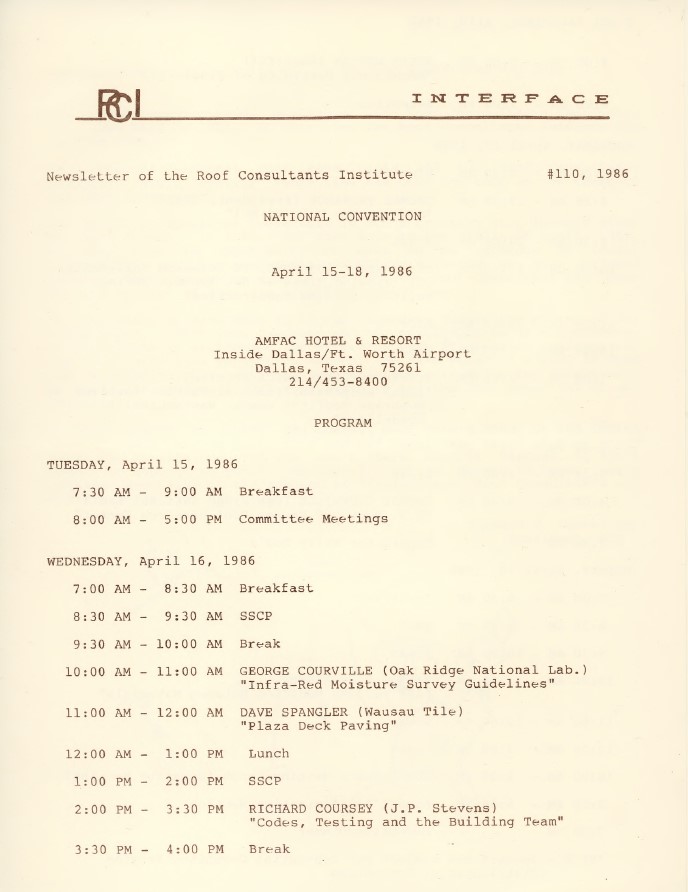 1986 04 Convention Interface | IIBEC