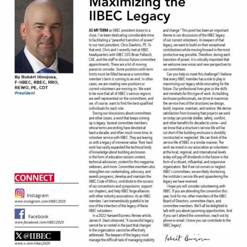 President's Messages | IIBEC