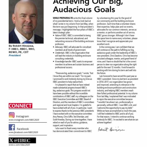 President's Messages | IIBEC