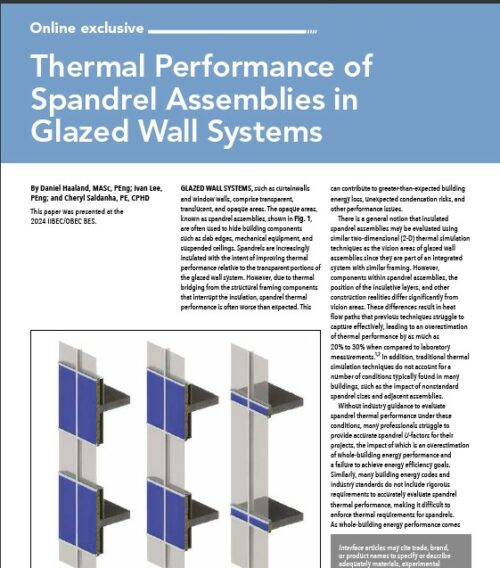 Cropped Spandrel Assemblies | IIBEC
