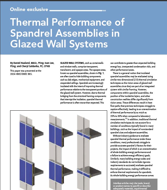 Cropped Spandrel Assemblies | IIBEC