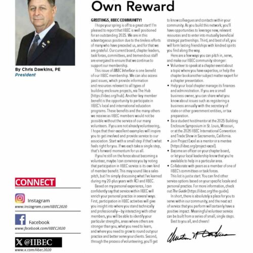 President's Messages | IIBEC