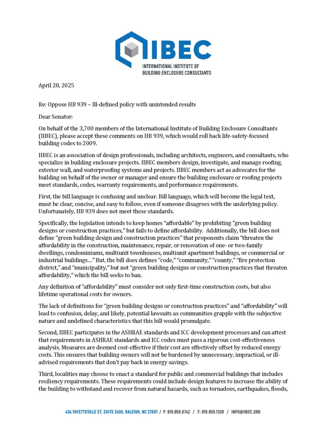 IIBEC Tells Missouri Senate to Vote Down Poorly Written Anti-Building-Code Legislation | IIBEC