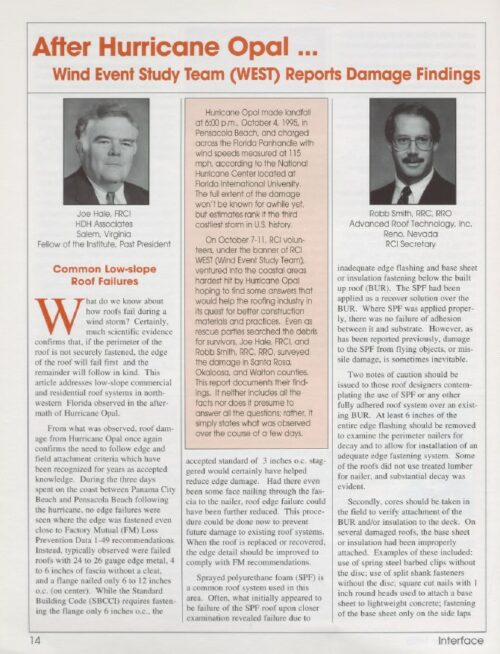 Hurricane Opal | IIBEC