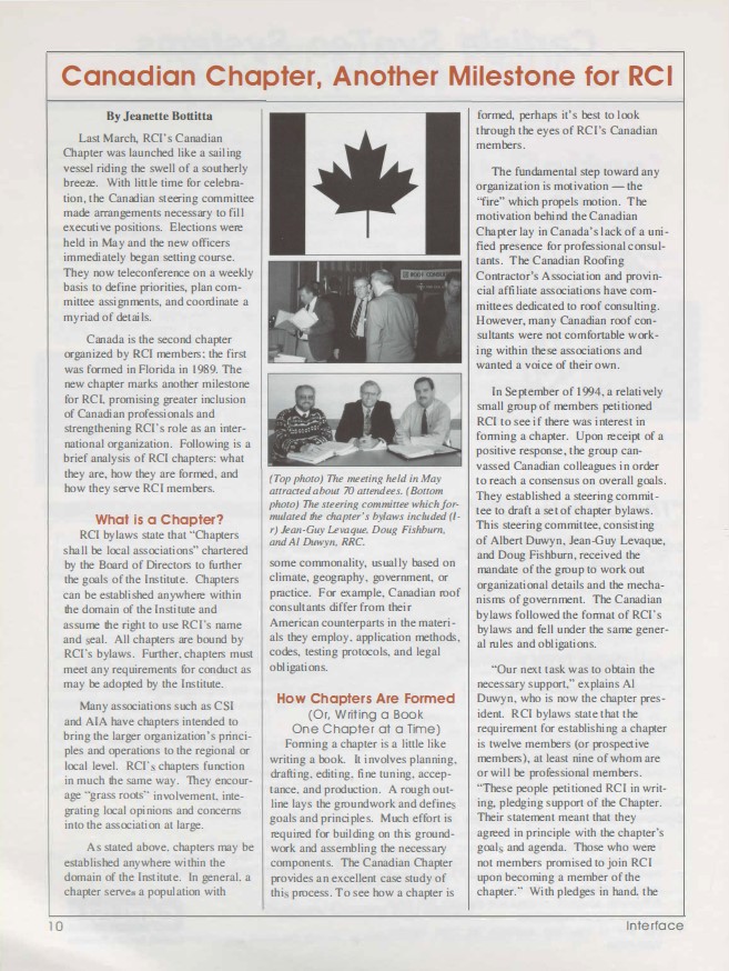 Rci Canadian Chapter | IIBEC