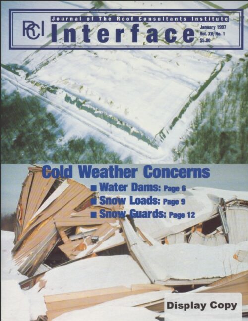 Jan 97 Cold Weather Concerns | IIBEC