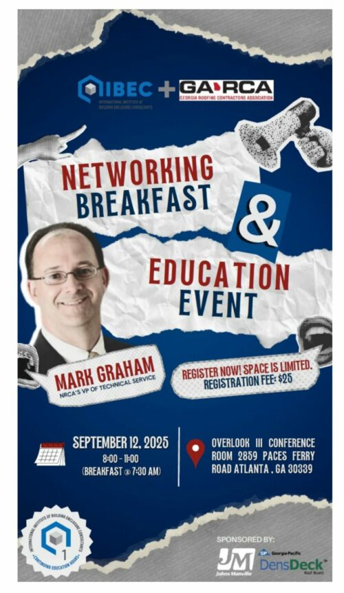 IIBEC Georgia Chapter Hosts Technical Seminar with NRCA’s Graham | IIBEC