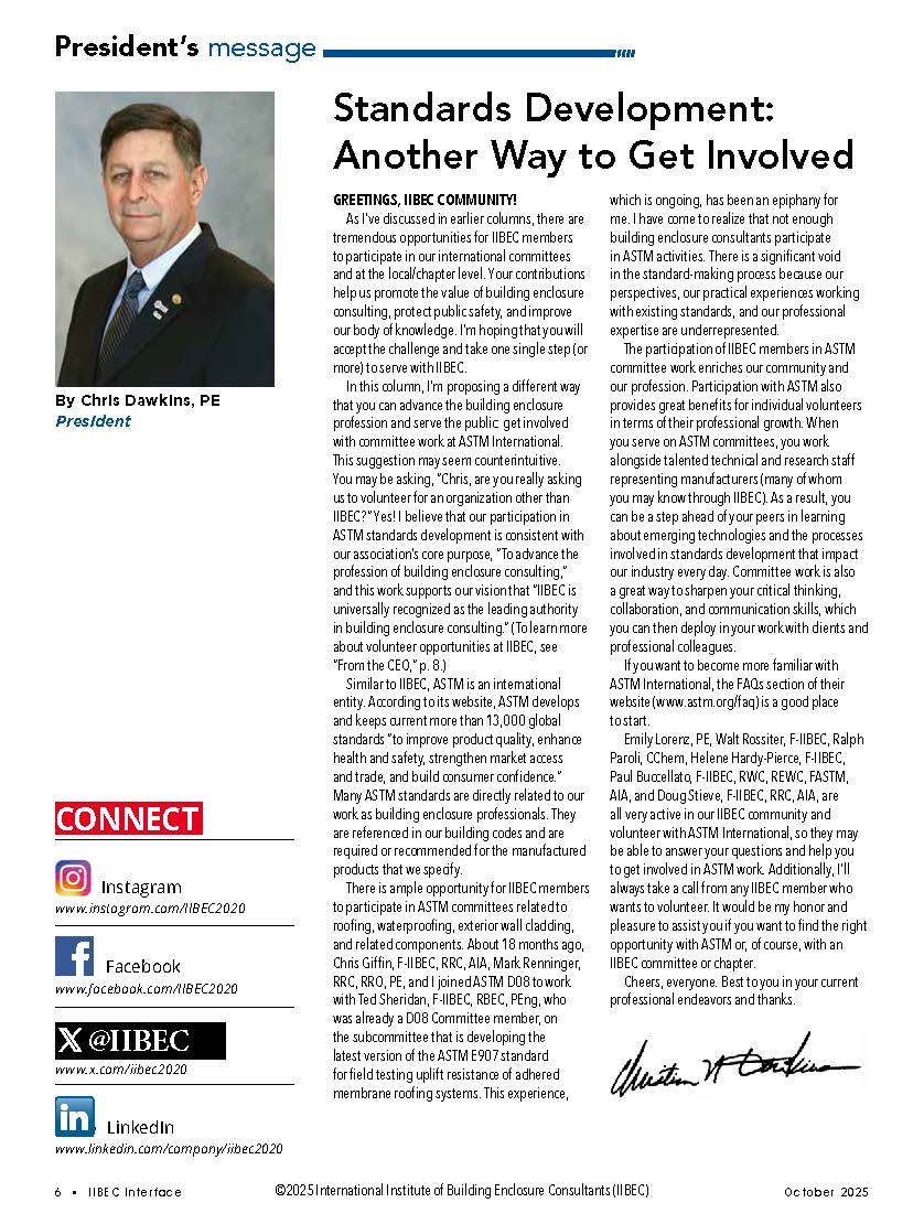 Presidents Message Final | IIBEC