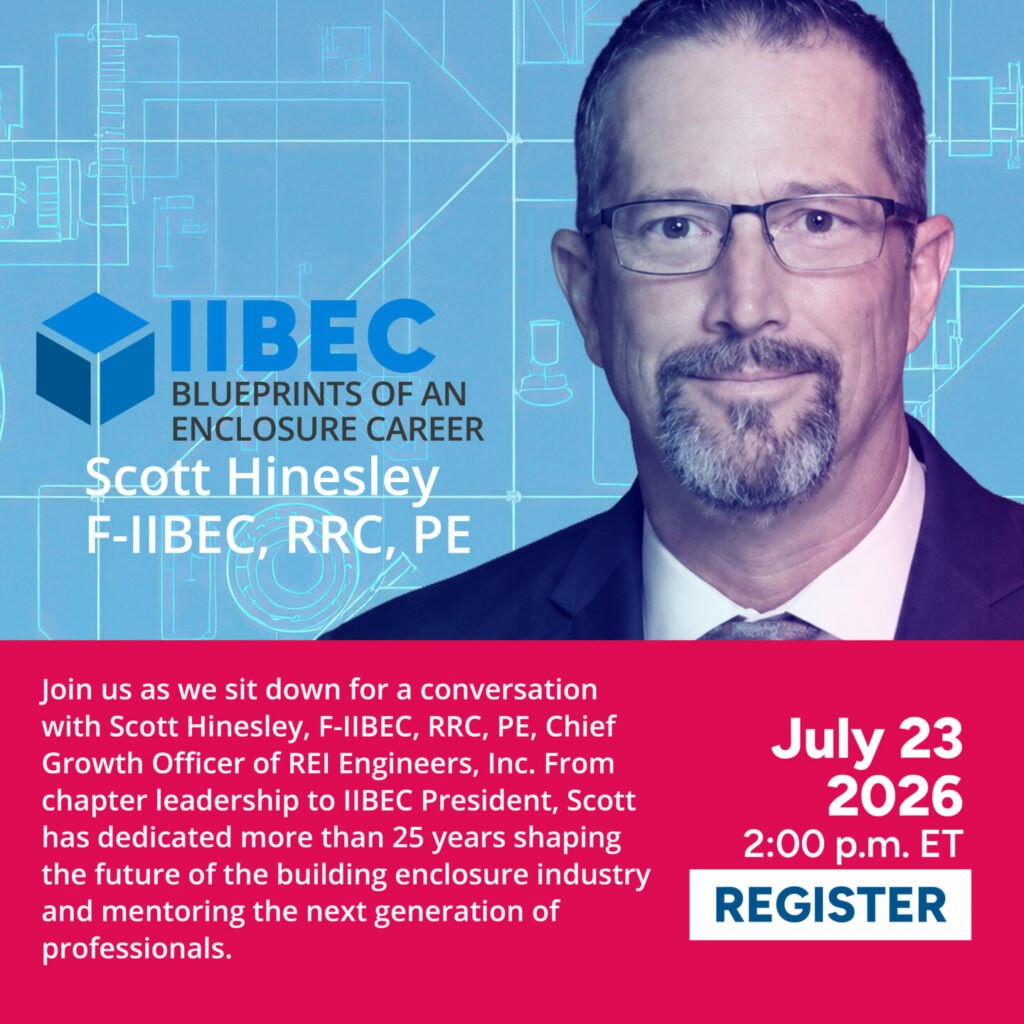 Don’t Miss IIBEC’s Next ‘Blueprints of an Enclosure Career’! | IIBEC