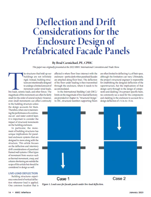 Deflection and Drift Considerations for the Enclosure Design of ...