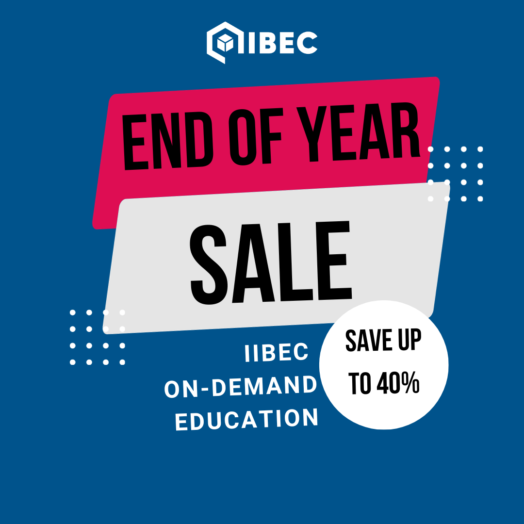 Jumpstart your New Year’s Resolutions and Explore IIBEC’s Educational ...